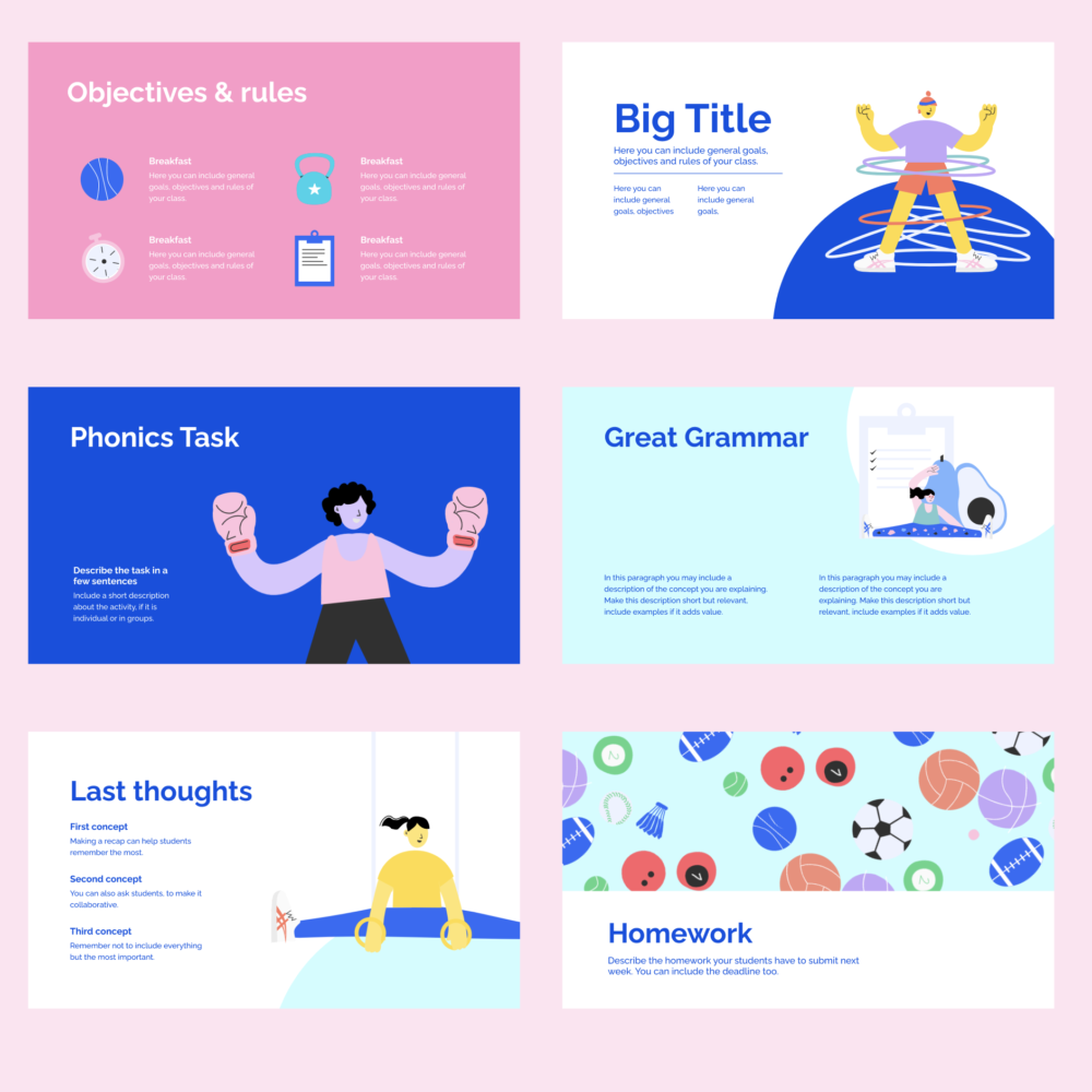 Presentation Template with Fitz Illustrations Figma Free - Figma Free ...