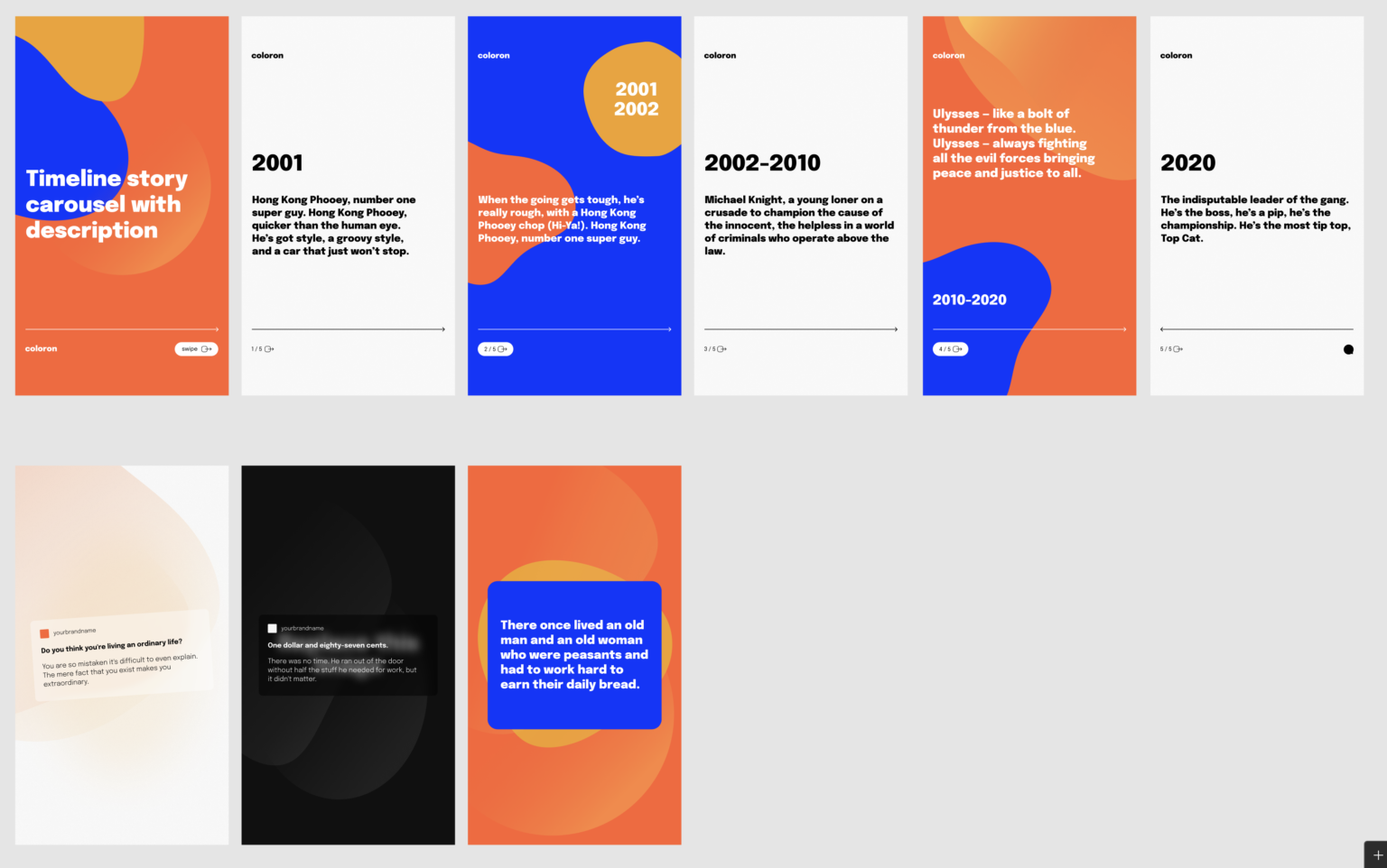 168 Creative Instagram Post & Storie Templates Figma Free - Figma Free ...