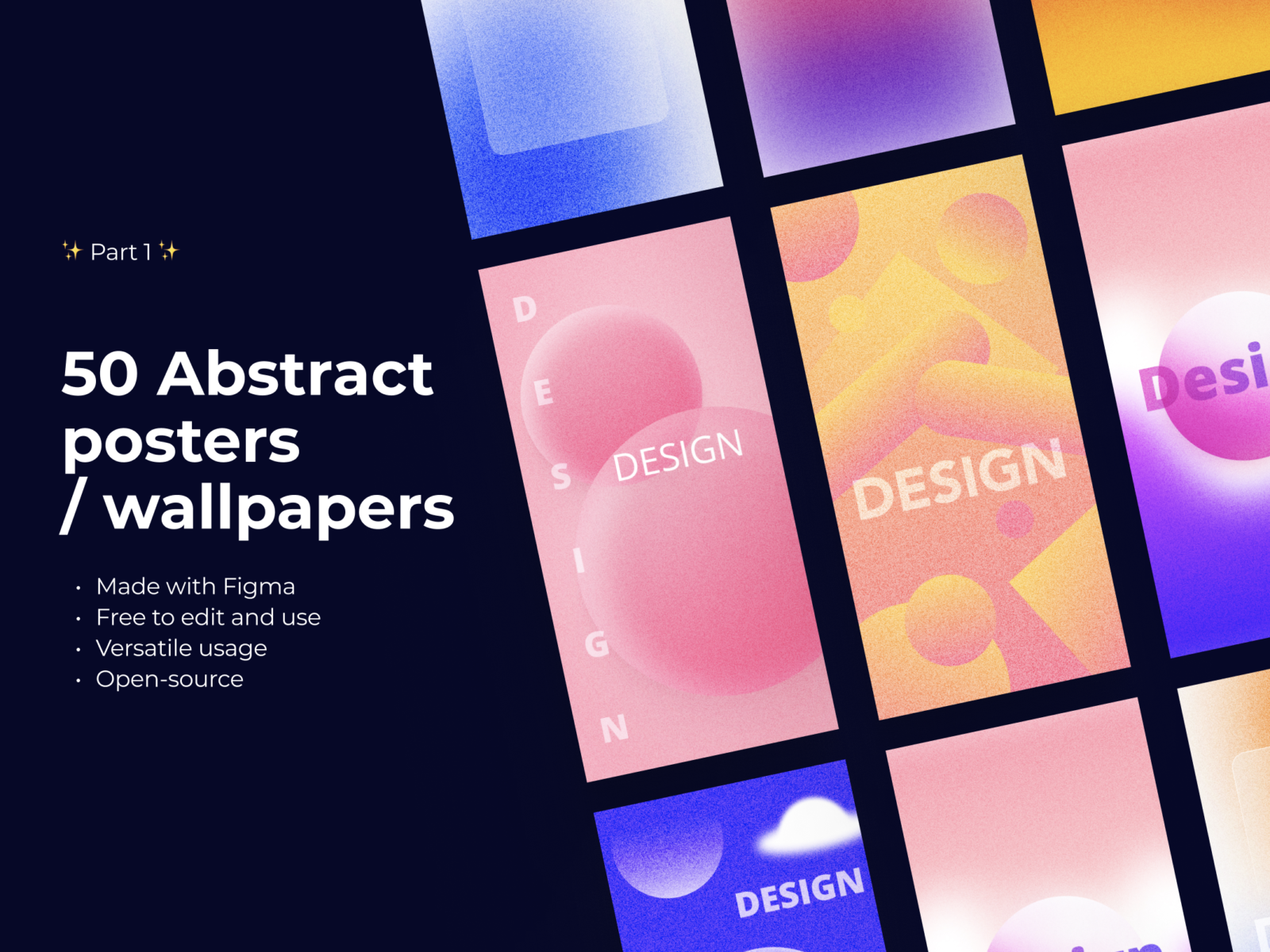 50 Abstract Wallpapers Figma Free - Figma Free & Premium UI Kits