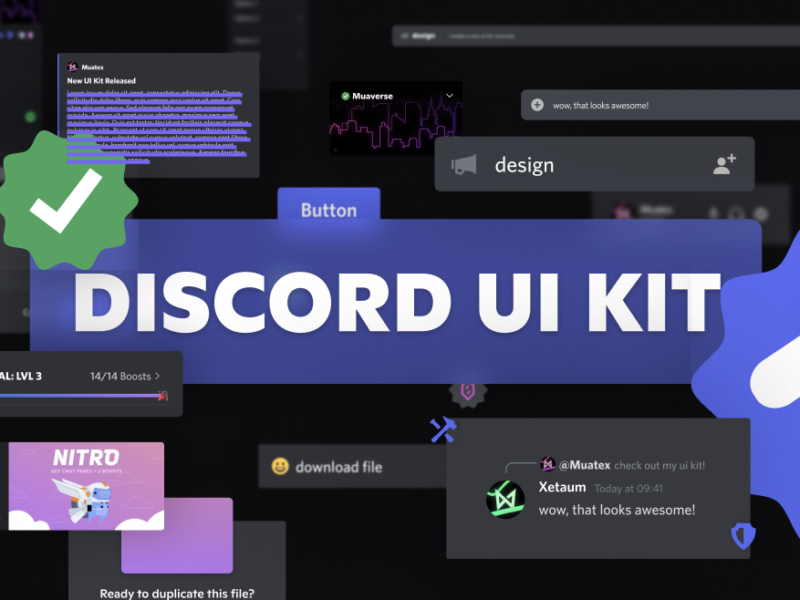 Discord UI Kit - Figma Free & Premium UI Kits