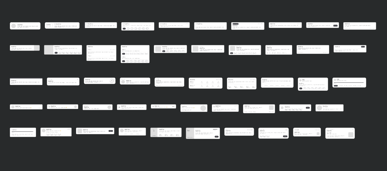 100 Card Design Templates Free Figma - Figma Free UI Kits