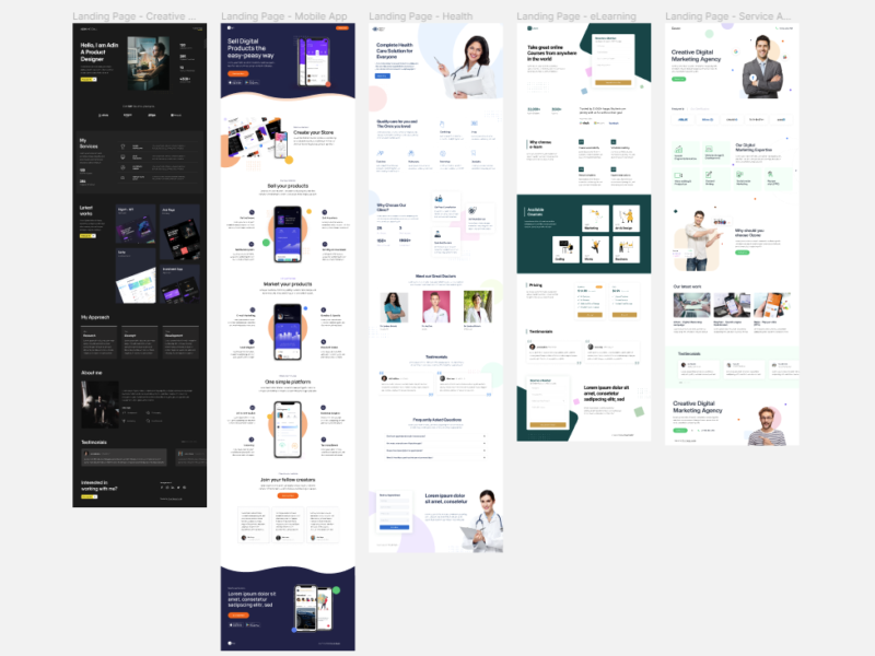 Free Landing Page UI Kit Figma Free Figma Free Premium UI Kits