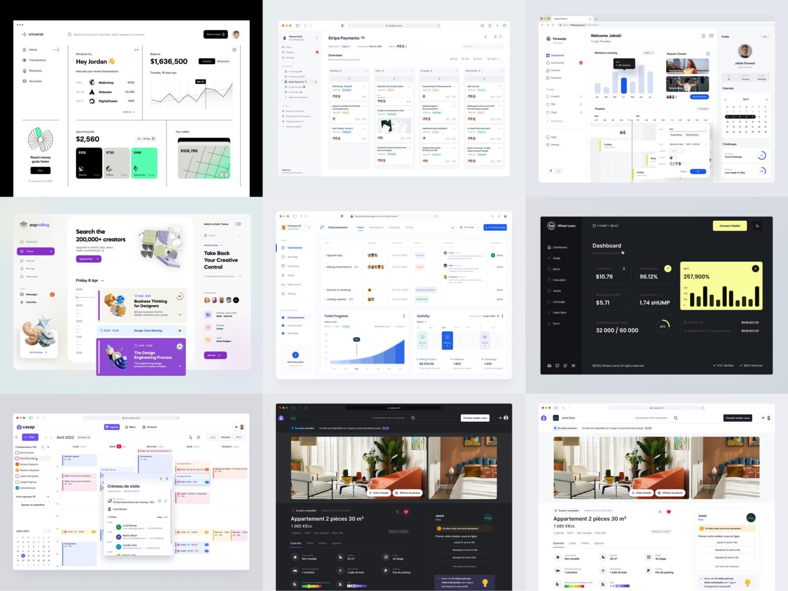Dashboards Inspiration Vol 1 - Figma Free & Premium UI Kits