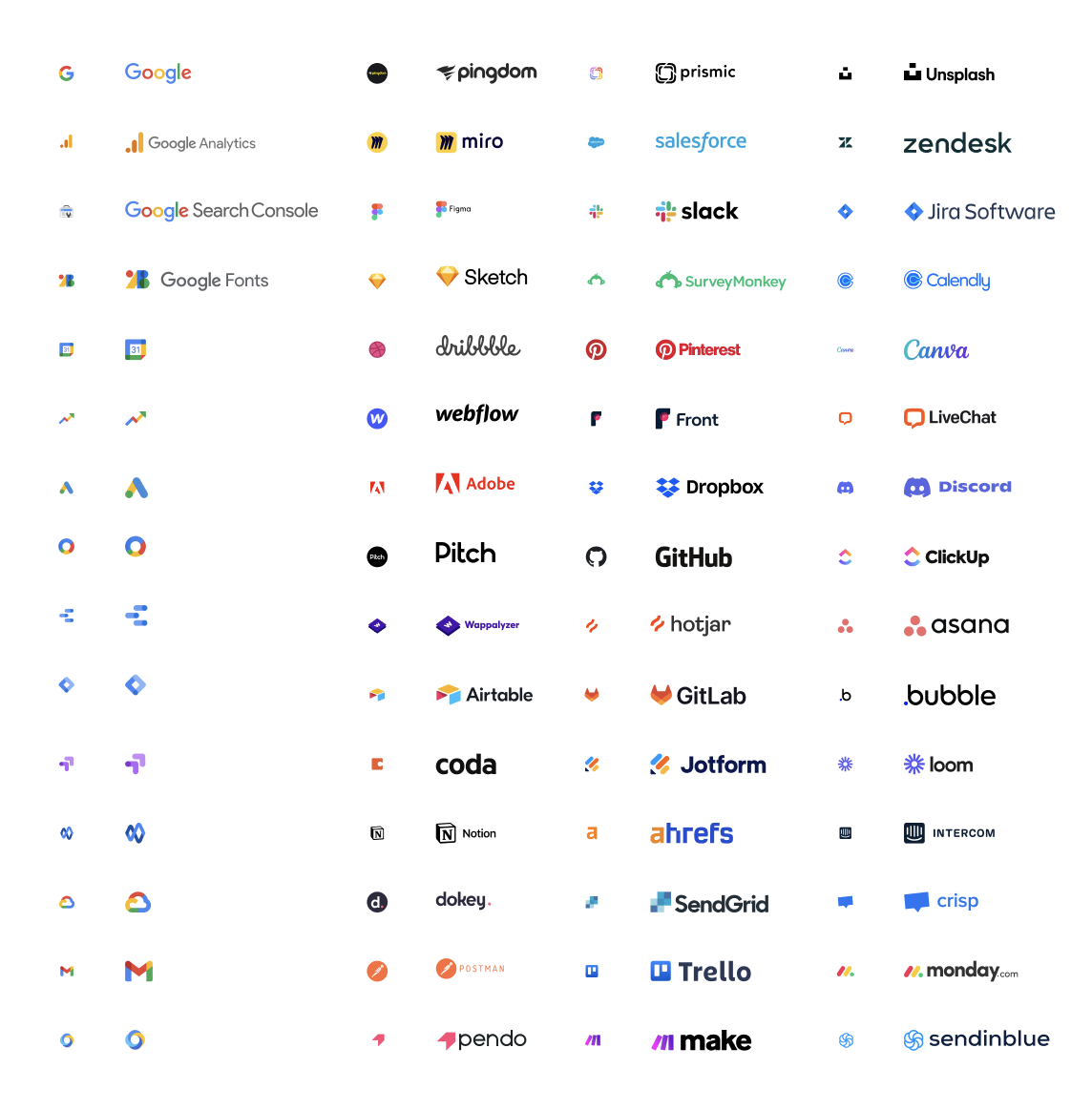 Logos & Icones Outils Nocode SVG Figma Free - Figma Free & Premium UI Kits