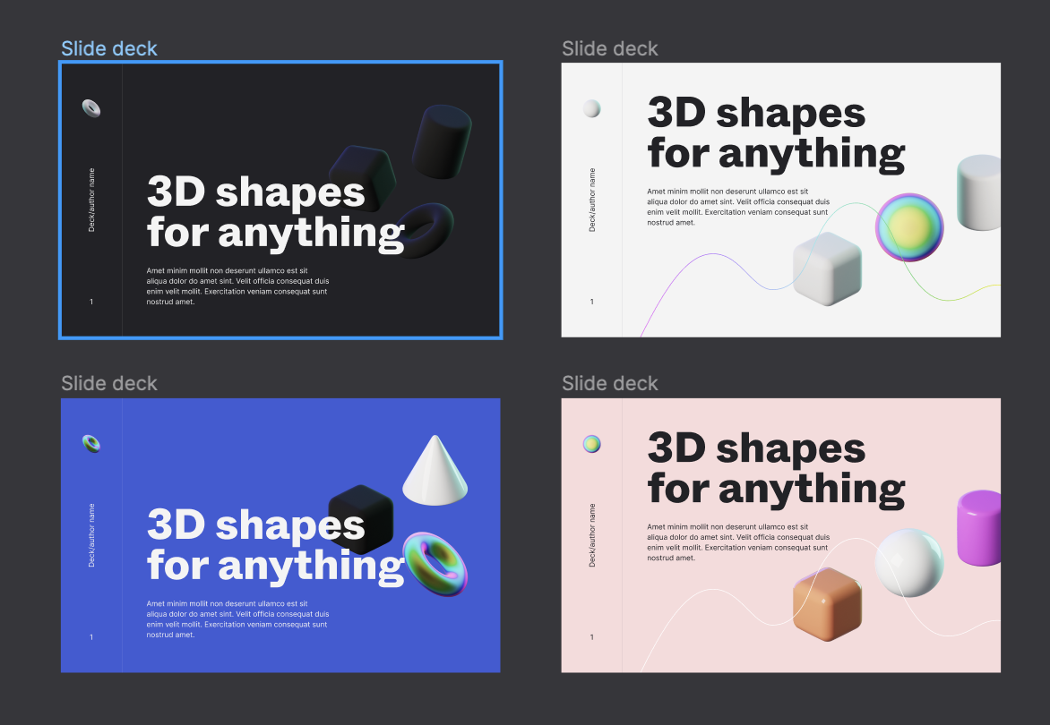 3D Shapes - Figma Free UI Kits