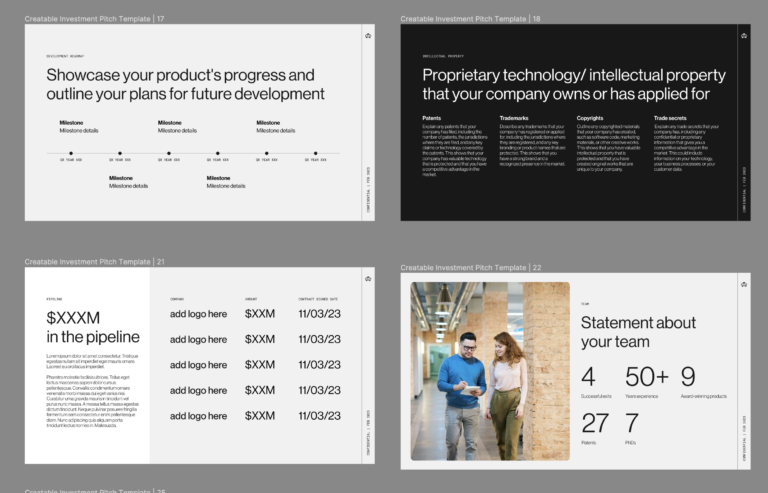 Creatable Investment Pitch Deck Figma - Figma Free UI Kits