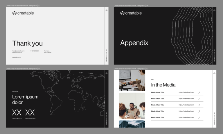 Creatable Investment Pitch Deck Figma - Figma Free UI Kits