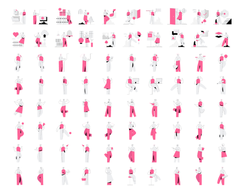 Ghost Scene Builder Illustrations Figma Free - Figma Free & Premium UI Kits